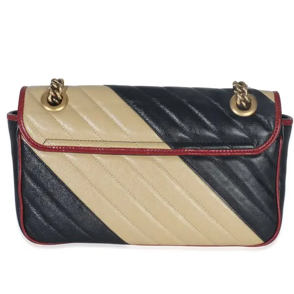 Gucci Matelasse Calfskin Marmont Shoulder Bag - Multicolor