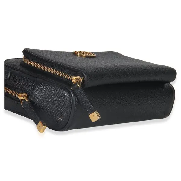 Dior Grained Calfskin Caro Double Pouch