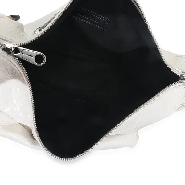 Balenciaga Distressed Calfskin Raver Shoulder Bag