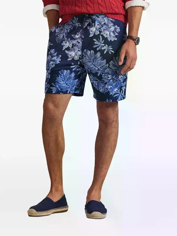 Polo Ralph Lauren Floral Print Cotton Drawstring Shorts