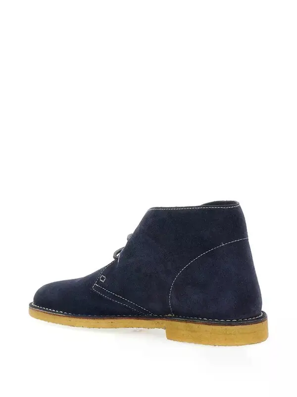 Dsquared2 Contrast Stitching Suede Chukka Boots - Blue