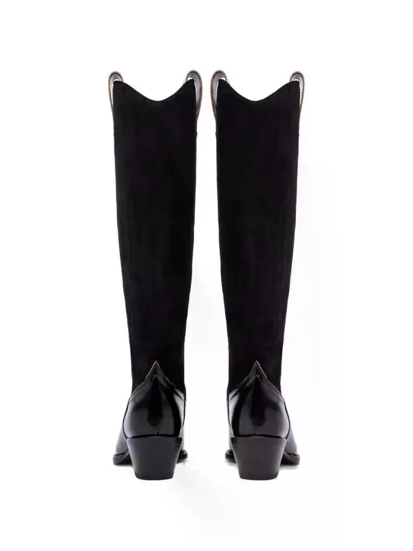 BUTTERO® Annie Suede-panel Cowboy Boots
