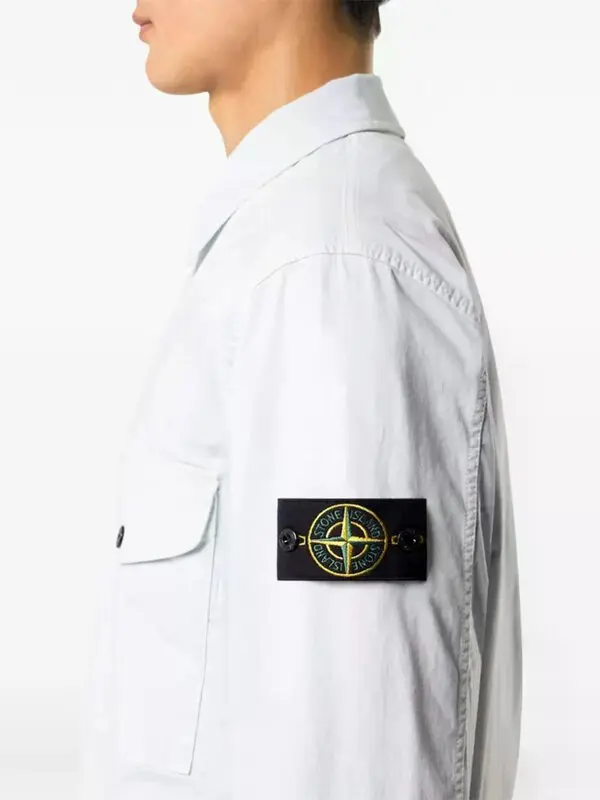Stone Island Chest Pocket Overshirt - Blue