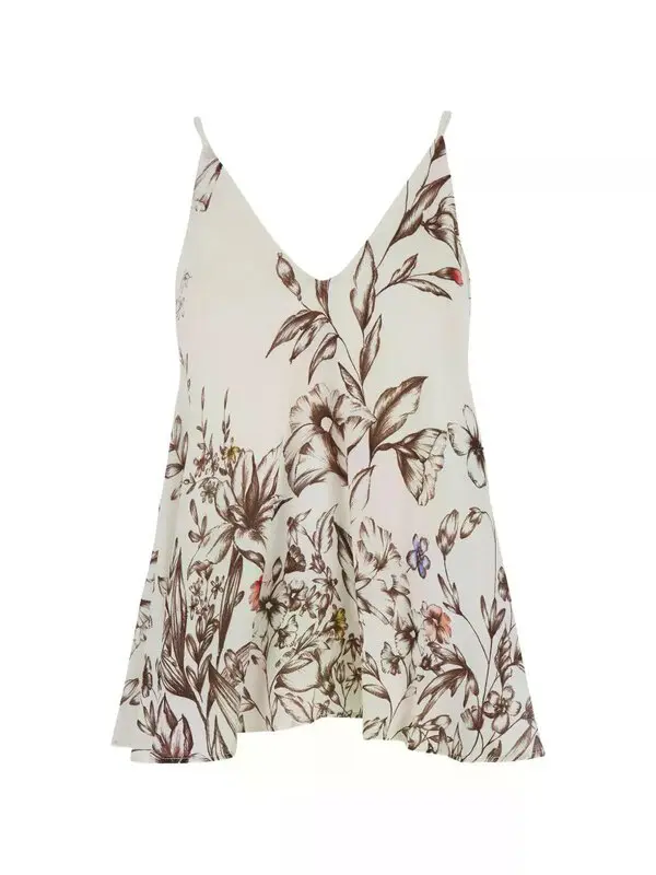 SEMICOUTURE Floral-print Sleeveless Top