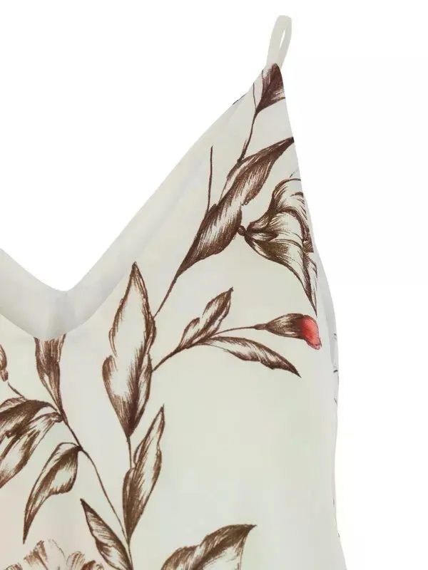 SEMICOUTURE Floral-print Sleeveless Top