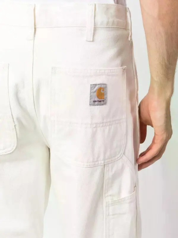 Carhartt Work In Progress Logo-patch Straight-leg Cotton Trousers