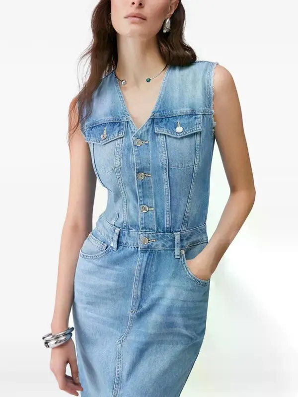 Liu Jo V-neck Midi Dress