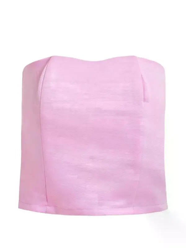 Essentiel Antwerp Strapless Smocked Tube Top - Pink