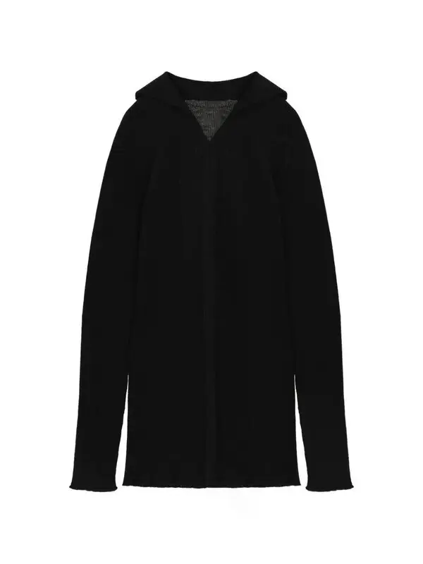 Rick Owens Ribbed V-neck Sweater