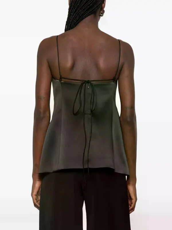 RÓHE Satin Top - Black