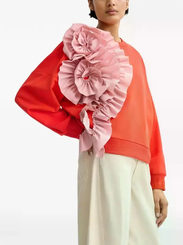 Essentiel Antwerp Ruffle-trimmed Sweatshirt