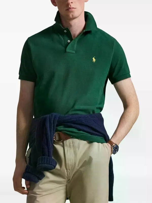 Polo Ralph Lauren Logo Detail Short Sleeve Polo Shirt - Green