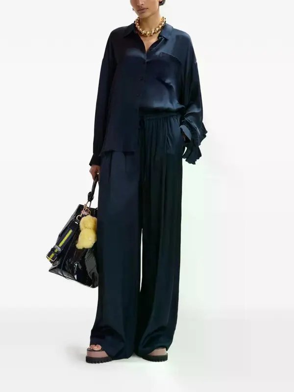 Essentiel Antwerp Drawstring-waist Wide-leg Trousers