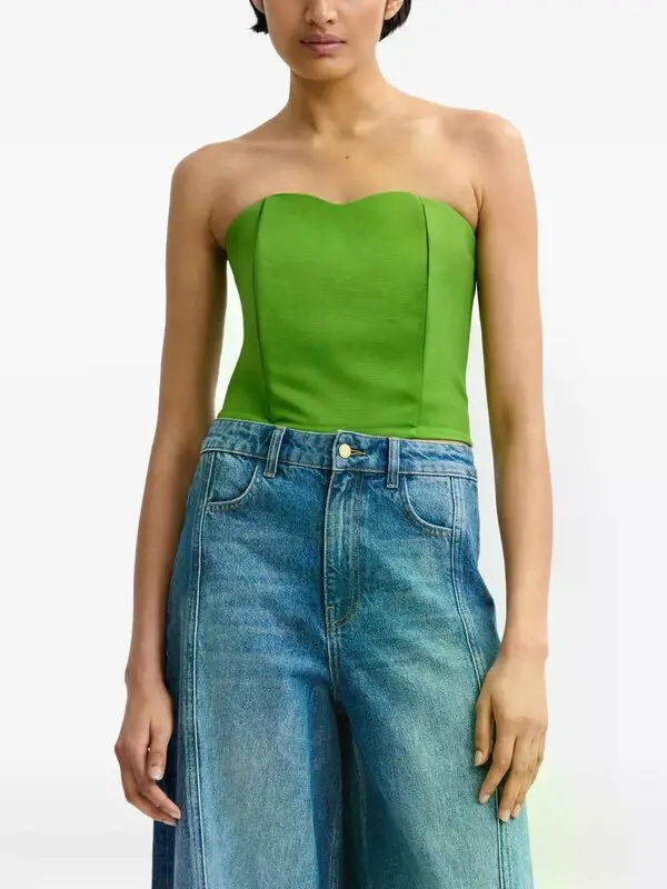 Essentiel Antwerp Strapless Smocked-back Tube Top