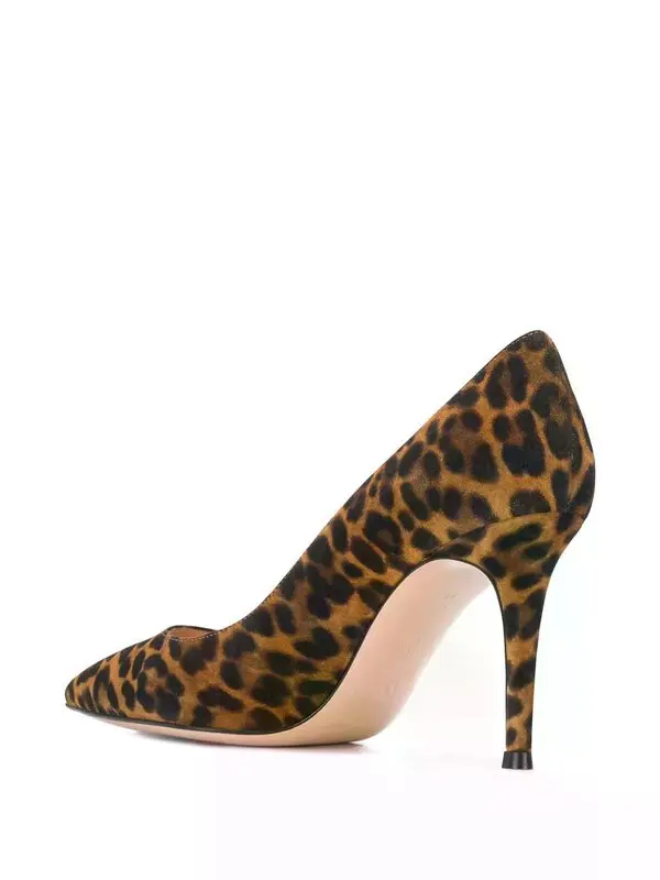 GIANVITO ROSSI 85mm Leopard-print Pumps