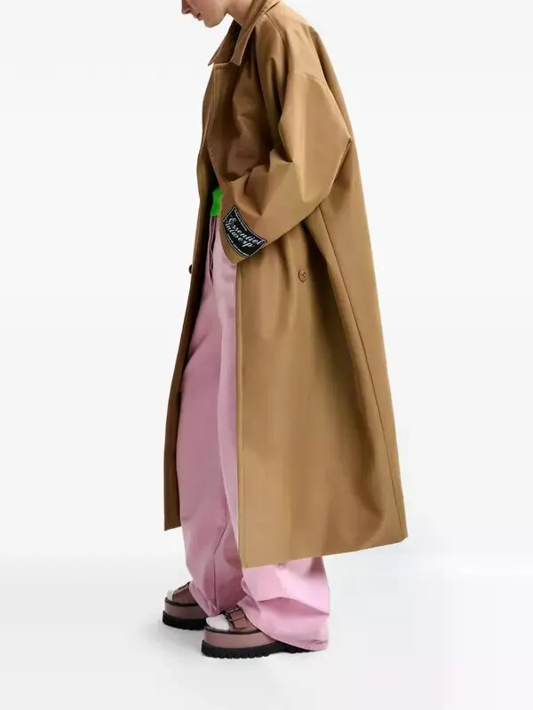 Essentiel Antwerp Logo-patch Double-breasted Coat