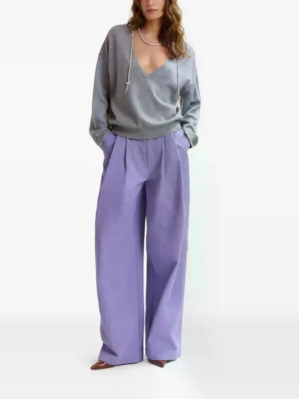 Essentiel Antwerp Chain-detail V-neck Sweater