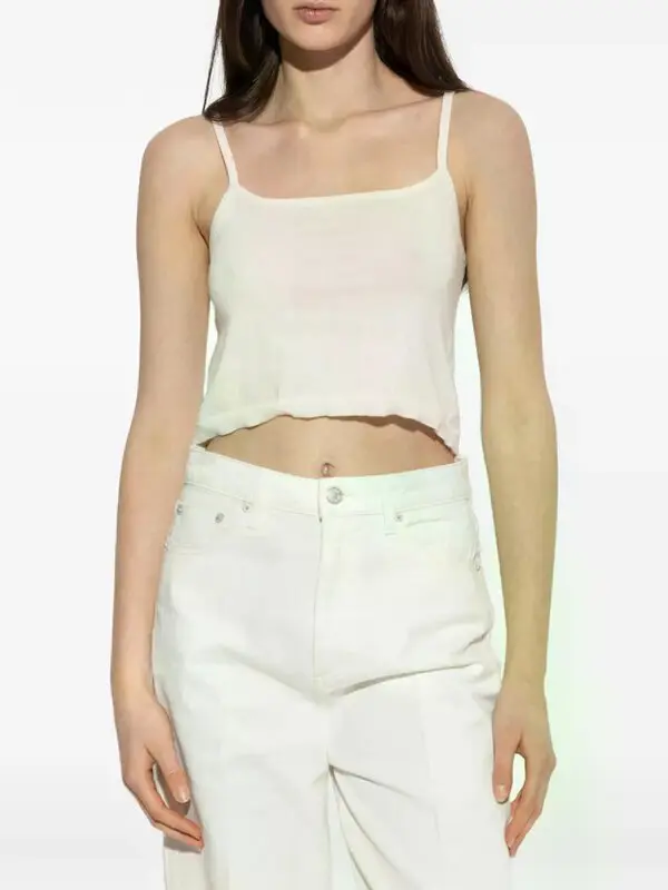 Officine Générale Eliane Square-neck Top - Neutrals