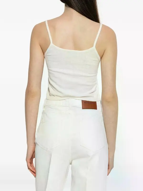 Officine Générale Eliane Square-neck Top - Neutrals
