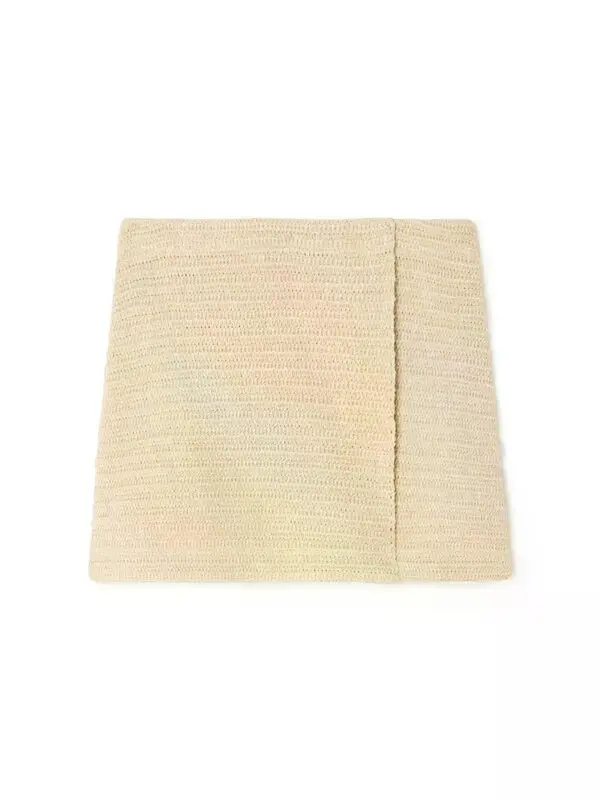 Alanui Wrap Mini Skirt - Neutrals