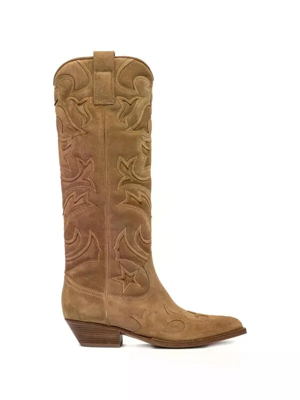 BUTTERO® Embossed Detail Cowboy Boots