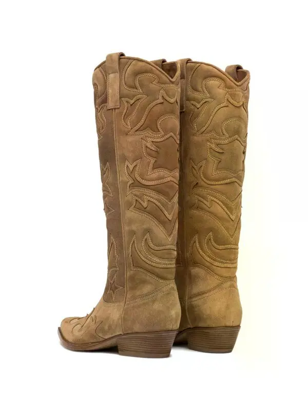 BUTTERO® Embossed Detail Cowboy Boots