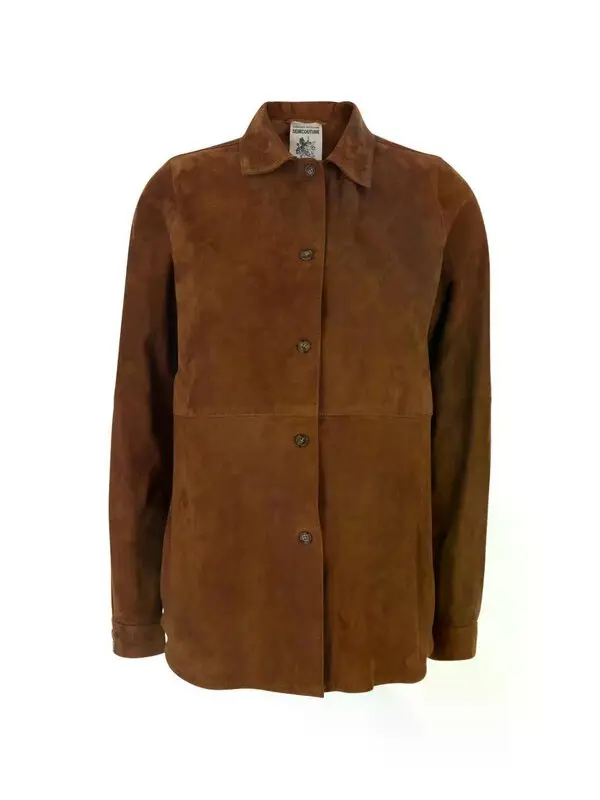 SEMICOUTURE Buttoned Suede Top