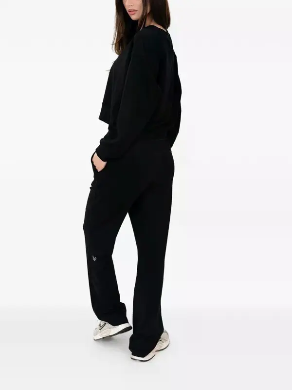 ON/OFF ESSENTIALS The Solace Wide Leg Track Pants - Black