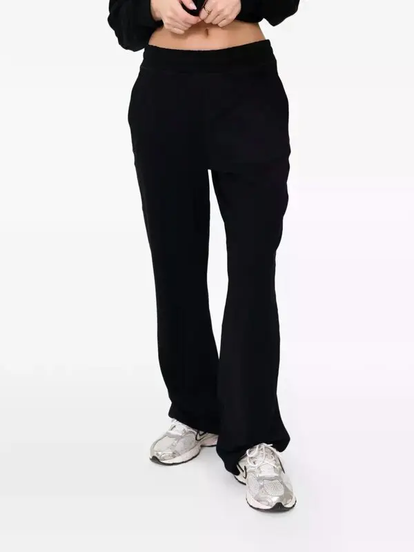 ON/OFF ESSENTIALS The Solace Wide Leg Track Pants - Black