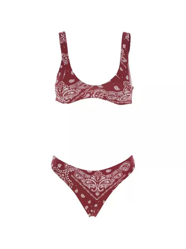 VENUJA Paisley-print Two-piece Bikini Set