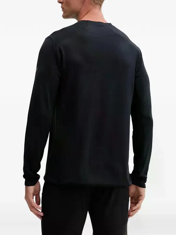 PEAK PERFORMANCE Crew Neck Zip Pocket Long Sleeve T-shirt