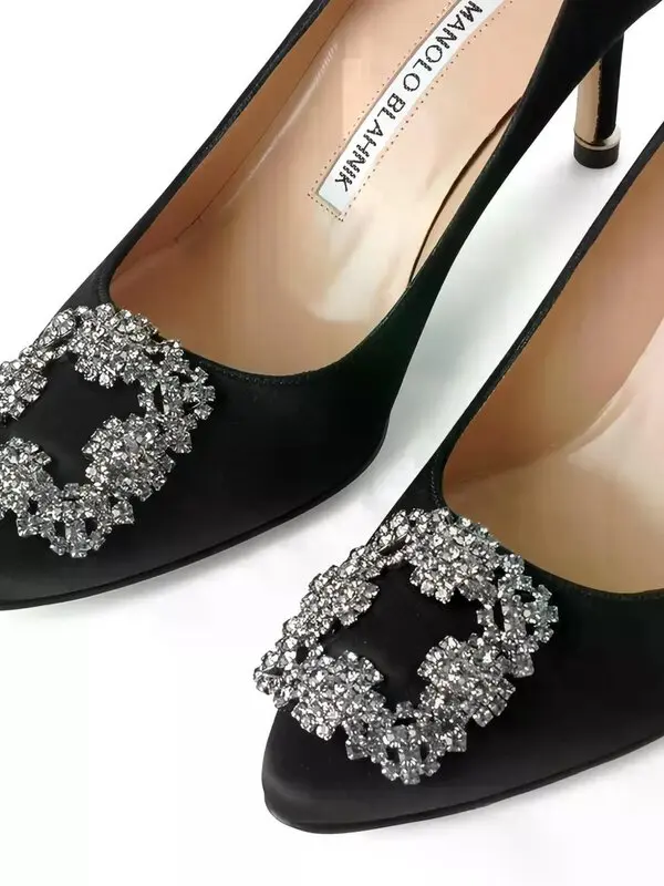 Manolo Blahnik Embellished Stiletto Heel Pumps