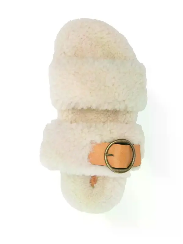 Isabel Marant Étoile Shearling Buckle Sandals