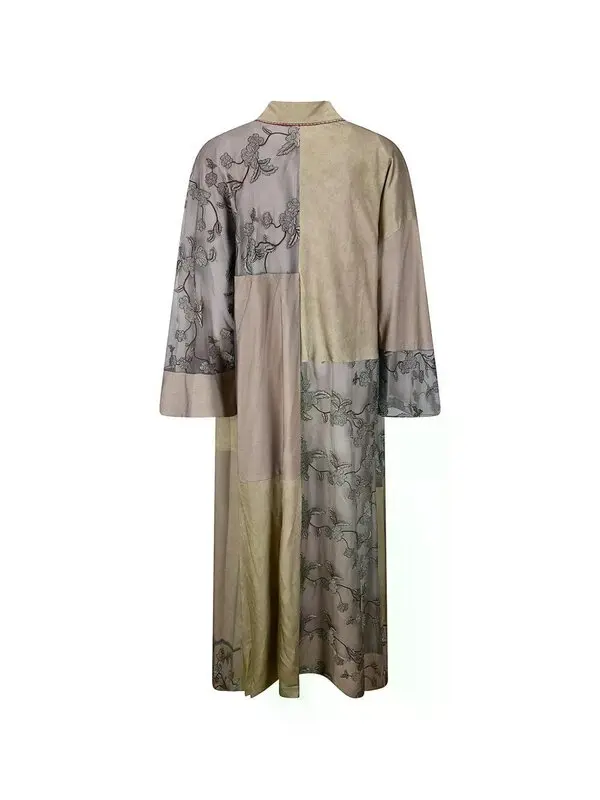HUI HUI Floral-embroidered Kimono