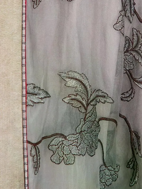 HUI HUI Floral-embroidered Kimono