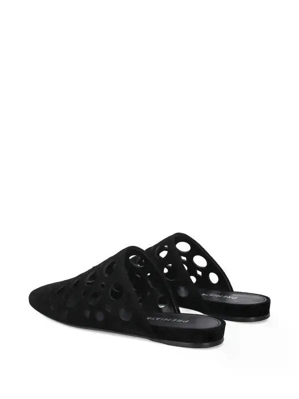 Premiata Cut-out Leather Mules