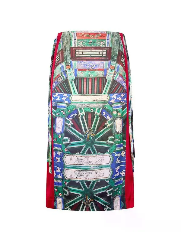 HUI HUI Floral Print Skirt