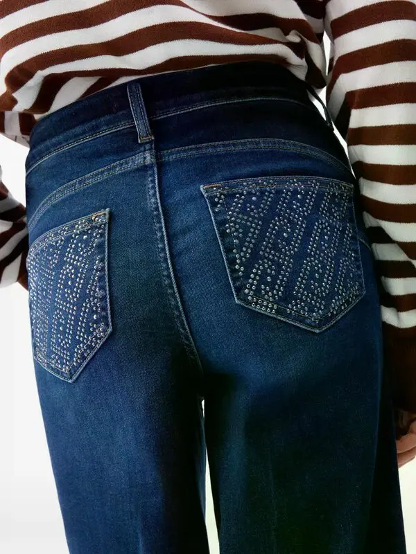 Liu Jo Rhinestone-embellished Flared Jeans
