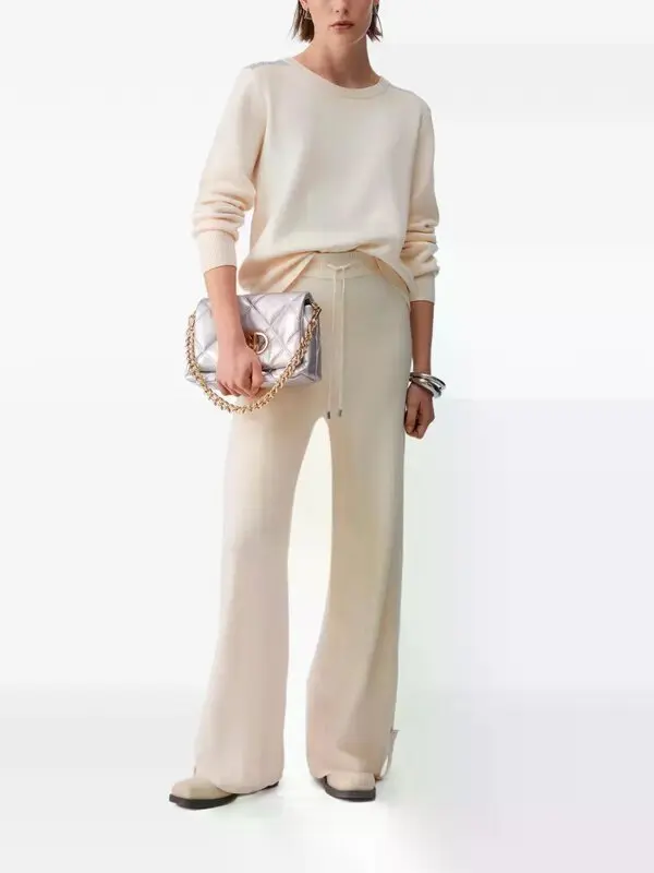 Liu Jo Beaded Crew-neck Sweater - Neutrals