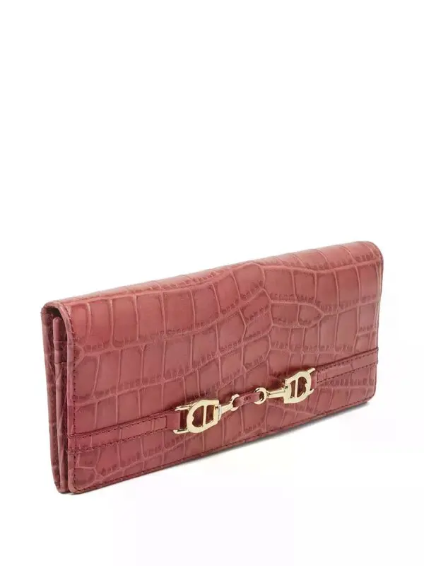 AIGNER Croc-embossed Leather Wallet