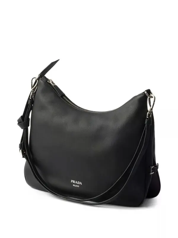 Prada Leather Shoulder Bag - Black