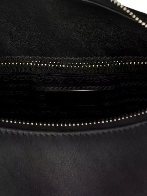 Prada Leather Shoulder Bag - Black