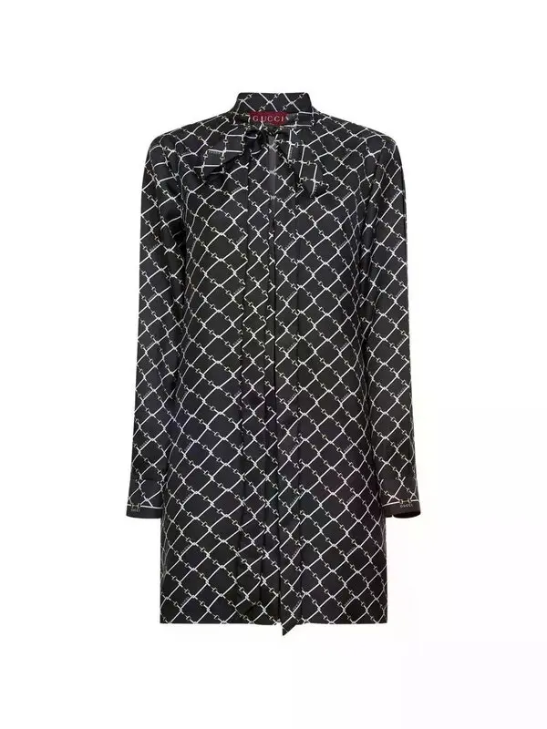 Gucci Horsebit-pattern Mini Dress