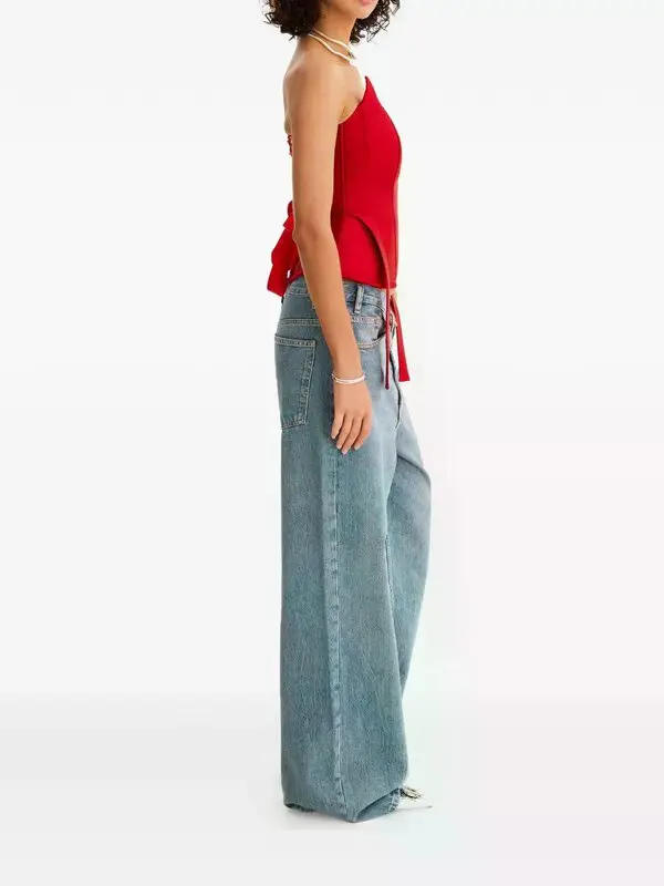 MOOS STUDIO Tie-detail Top - Red