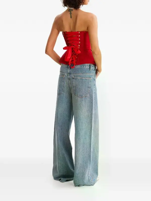 MOOS STUDIO Tie-detail Top - Red