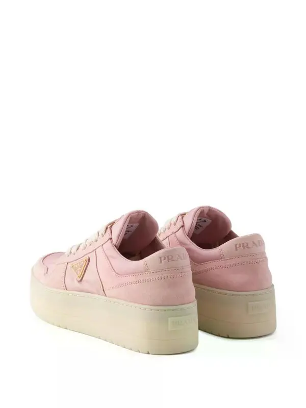 Prada Downtown Bold Re-nylon And Suede Sneakers