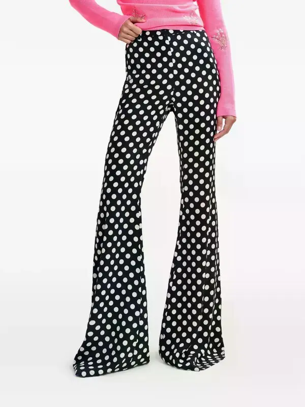 Essentiel Antwerp Polka-dot Flared Trousers