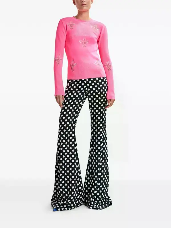 Essentiel Antwerp Polka-dot Flared Trousers