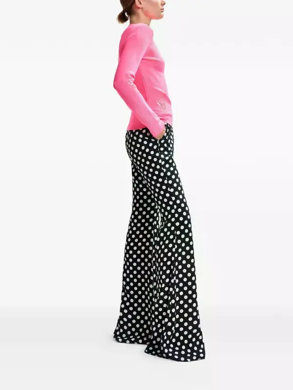 Essentiel Antwerp Polka-dot Flared Trousers