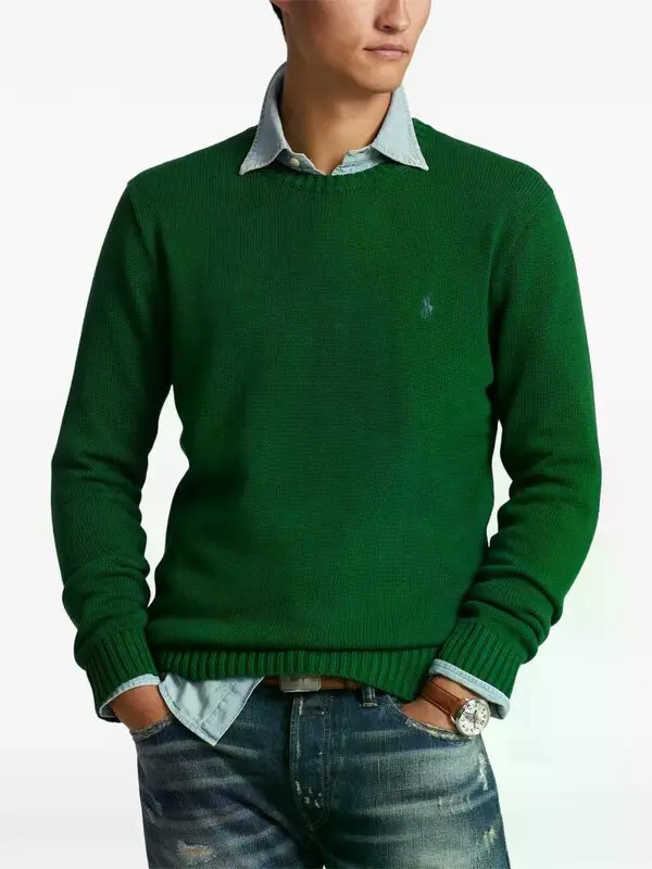Polo Ralph Lauren Embroidered Crewneck Sweater - Green
